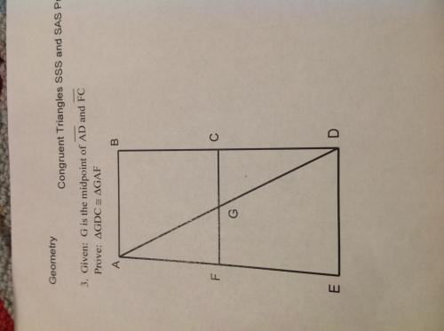 Solved Congruent triangles SSS and SAS proofs. Write a 2 | Chegg.com